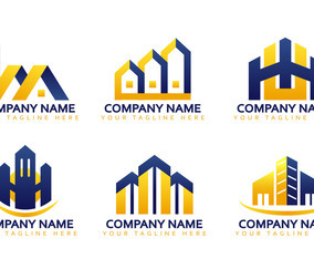 Yellow Construction Company Logo