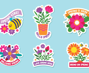 Free sticker template - Vector Art