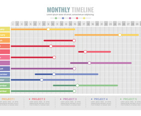 monthly timeline - 345 Free Vectors to Download | FreeVectors
