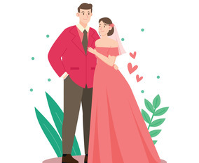 Free marriage - Vector Art