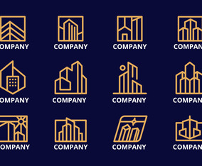 Yellow Construction Company Logo