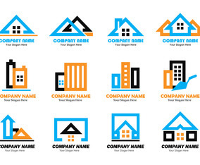 Yellow Construction Company Logo