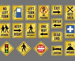 Free road sign - Vector Art