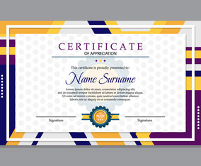 Certificate Design with Gradient Color Concept | FreeVectors