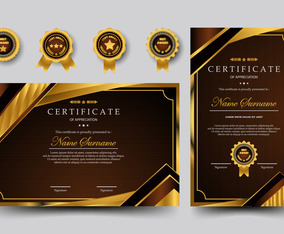 Certificate Design with Gradient Color Concept | FreeVectors