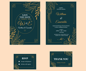Free wedding border - Vector Art