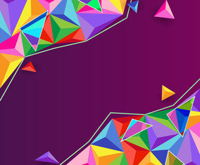 Triangle Colorful Background