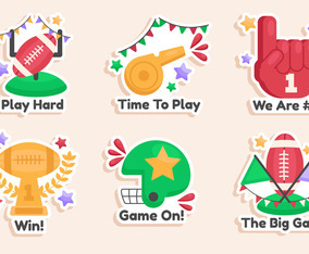 Free sport sticker - Vector Art
