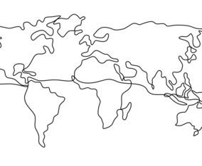 Free global map - Vector Art