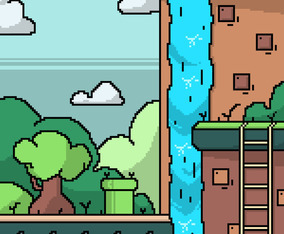 Free pixel background - Vector Art