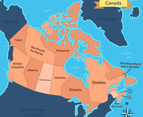 Canada Map With All States