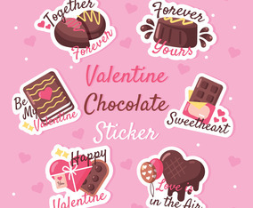 sticker chocolate - 7916 Free Vectors to Download | FreeVectors