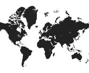 Detailed World Map with Country Names
