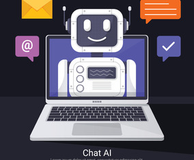 Chat GPT with Robot Concept | FreeVectors