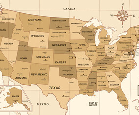 World Map with Country Names | FreeVectors