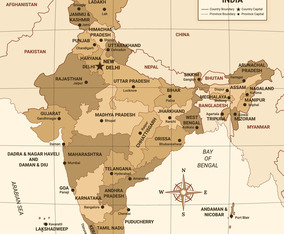India Map With District Names
