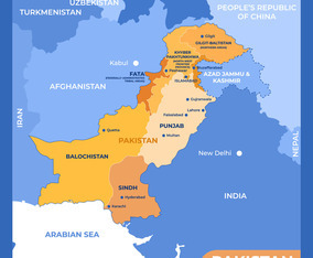 Country Map of Pakistan | FreeVectors