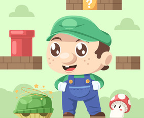 Free mario - Vector Art