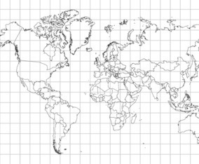 Outline World Map Background