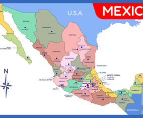Detailed Mexico Map