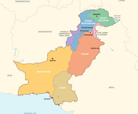 Detailed Pakistan Map