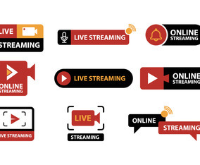 Free streaming badge - Vector Art