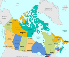 Canada Map With All States