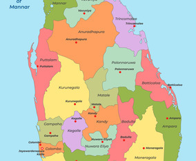 Country Map of Sri Lanka