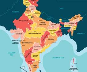 Country Map of India | FreeVectors