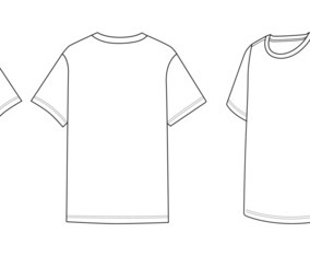 Free t shirt back - Vector Art