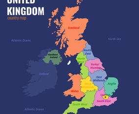 Country Map United Kingdom