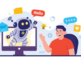 Artificial Intelligence Chatbot Stickers Collection | FreeVectors