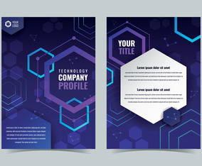Technology Company Profile Template | FreeVectors