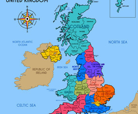 Country Map United Kingdom