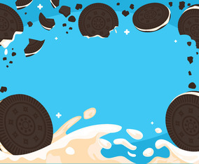 Background of Cute Dancing Biscuits | FreeVectors