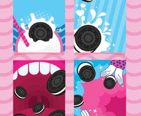 Free oreo - Vector Art