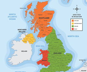 Country Map United Kingdom