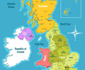 Free uk map - Vector Art