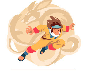 Free ninetales - Vector Art