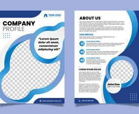 Technology Company Profile Template | FreeVectors