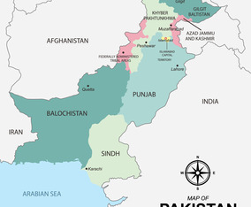 Pakistan Map With States Name