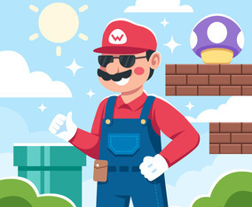 Free mario - Vector Art