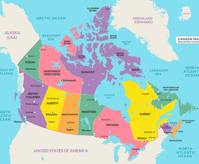 Canada Country Map