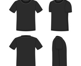 Free black t shirt - Vector Art