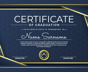 Professional Education Certificate | FreeVectors