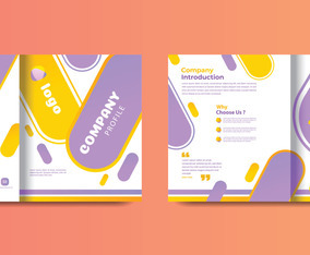Purple Dynamic Flow Creative Company Profile