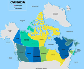 Canada Map With All States