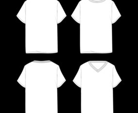 Free outline mock up t shirt - Vector Art