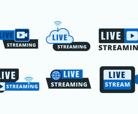 Live Streaming Badge Set