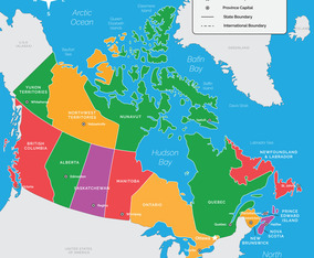 Canada States and Capitals | FreeVectors